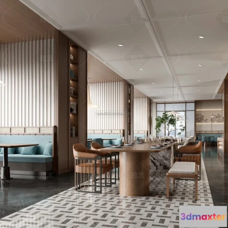 Southeast Asia Restaurant 3D Scenes - 3D Blocks - 103 3D Max - 3DMAXTER