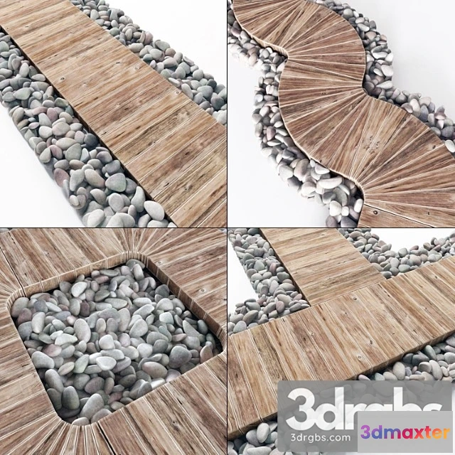 Paving Pebble Lawn Flooring - 3DMAXTER