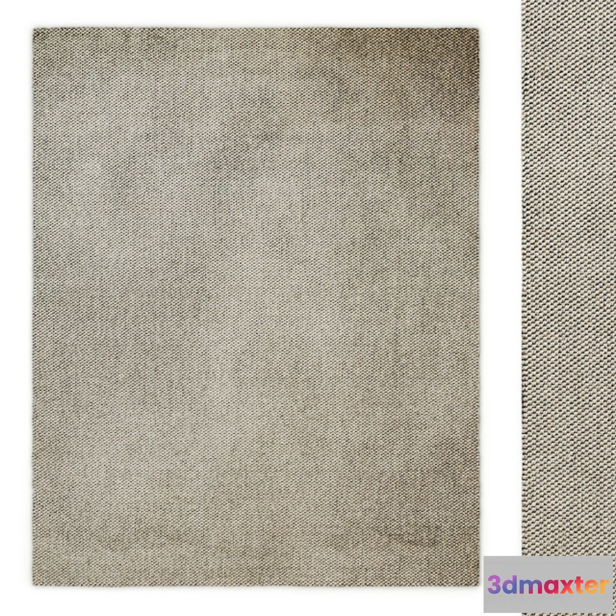 Sereno Handwoven Sisal Rug RH 3D Max - 3DMAXTER
