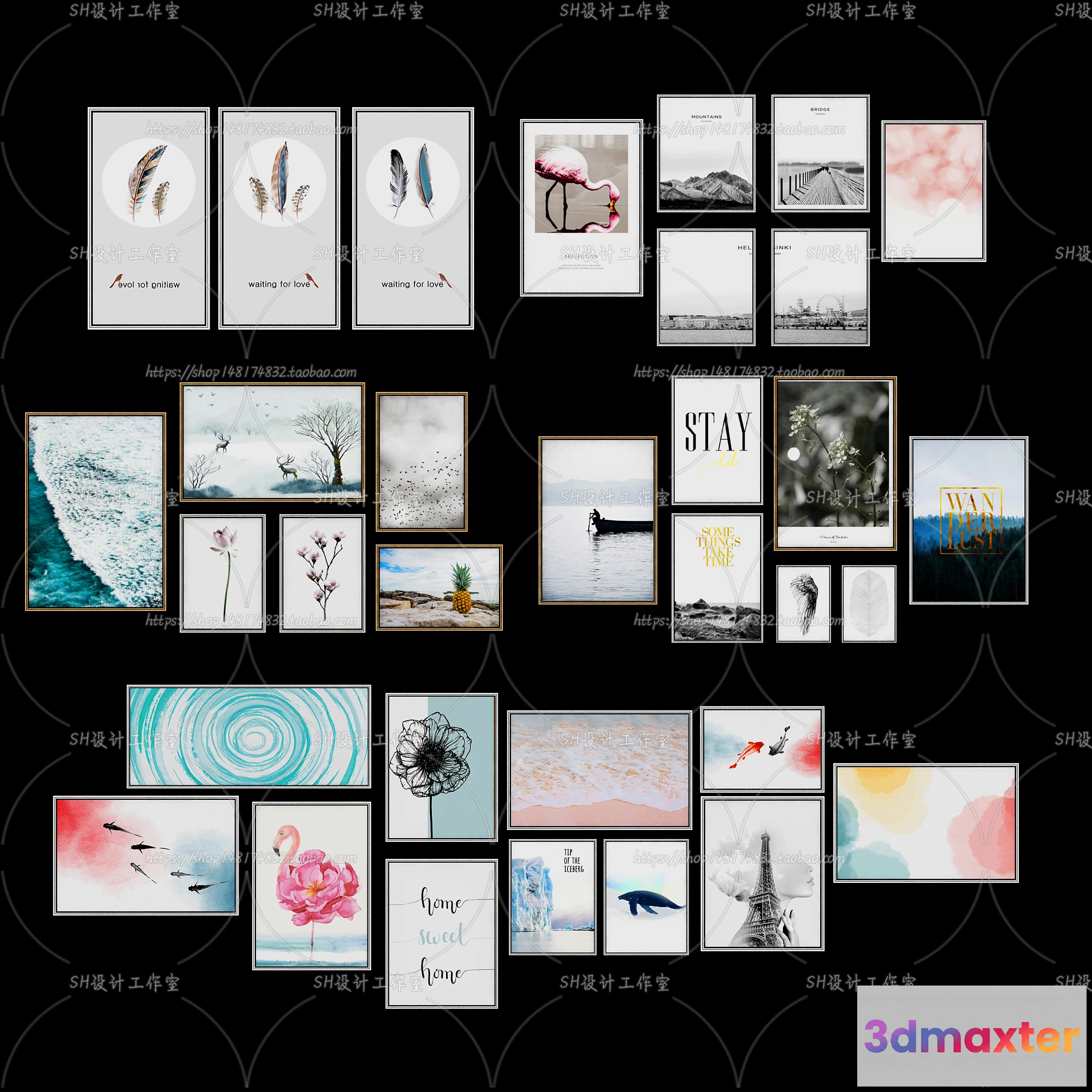 Decorative Painting - 3D Models - 0222 - 3DMAXTER