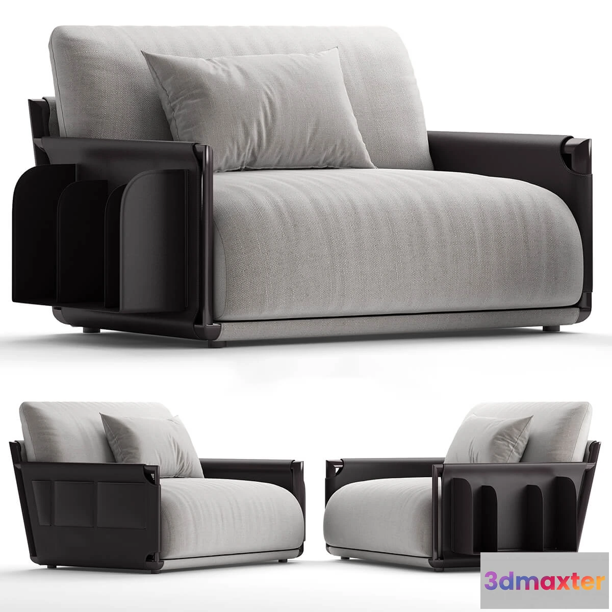 furniture - Armchair giorgetti ADAM 3D Max - 3DMAXTER