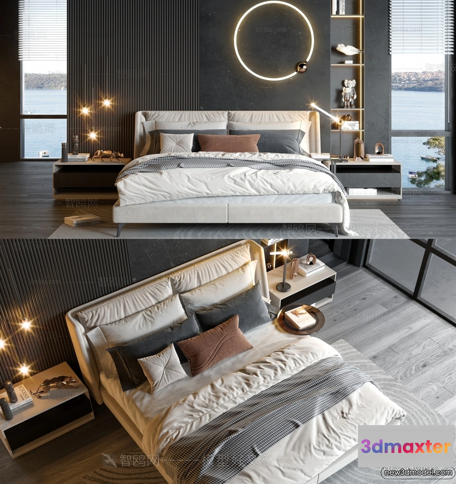 Bed 3D Models - 3D Furniture for Bedroom - 132 3D Max - 3DMAXTER