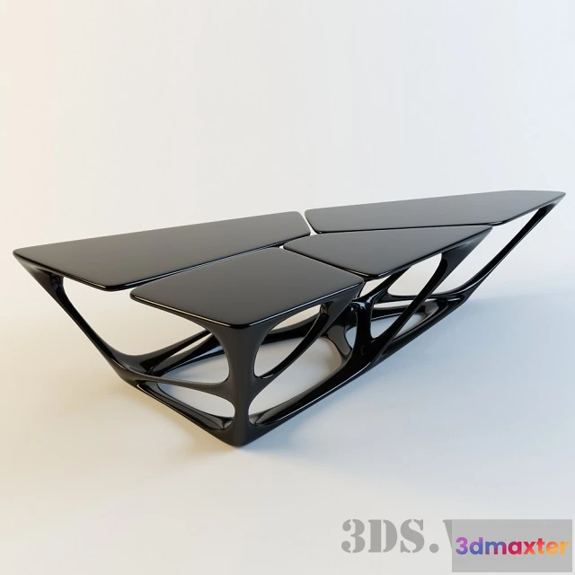 furniture - Mesa Designer Coffee Table by Zaha Hadid 3D Max - 3DMAXTER