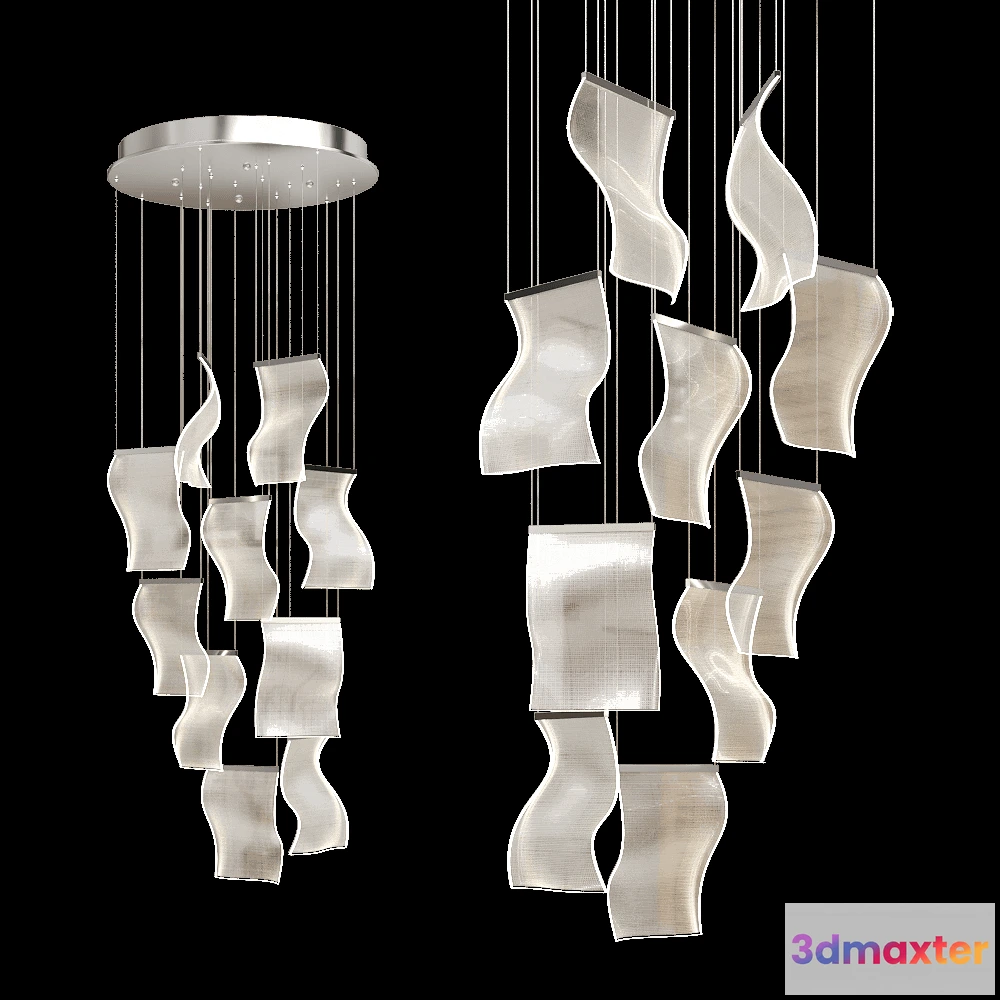 Kink light - Chandelier Liora 08035-10A02 3D Max - 3DMAXTER