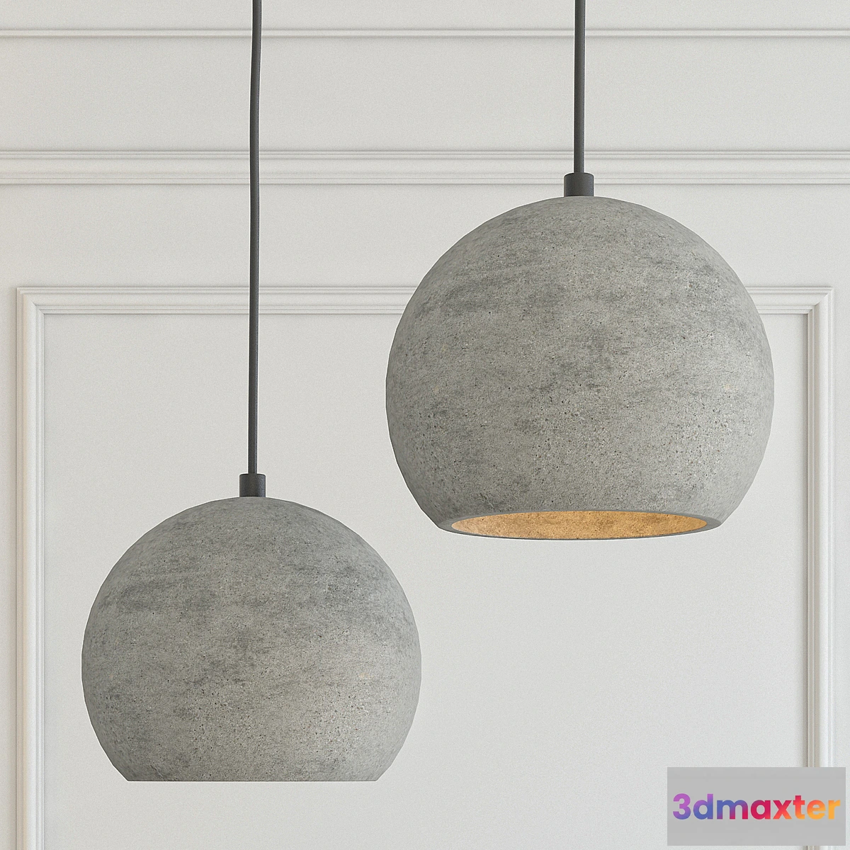 Hanging lamp nordic sphere 3D Max - 3DMAXTER