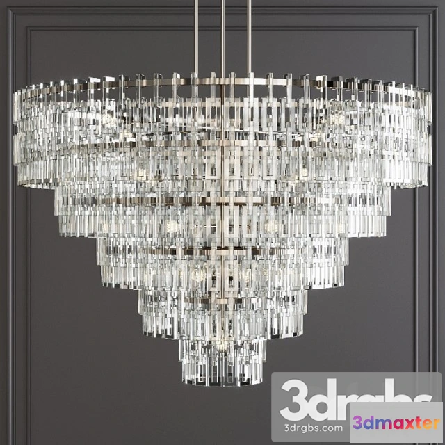 Restoration hardware marignan round chandelier 60 nickel - 3DMAXTER